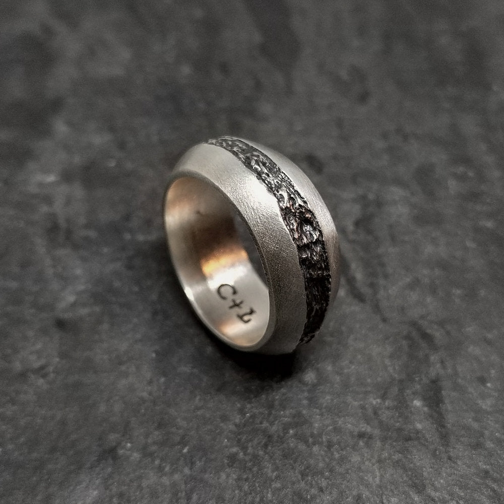 Division Ring in Oxidized Silver – William Painter