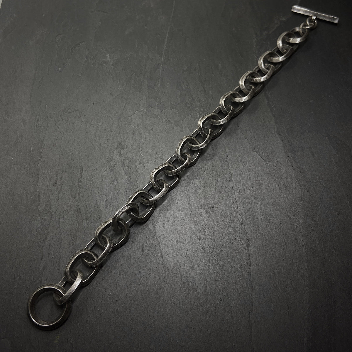 Ridge Link Chain Bracelet in Silver – William Painter