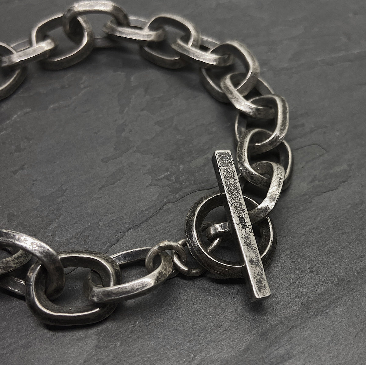 Ridge Link Chain Bracelet in Silver – William Painter